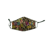 Leopard Print Be Fierce Face Mask - Neon Army